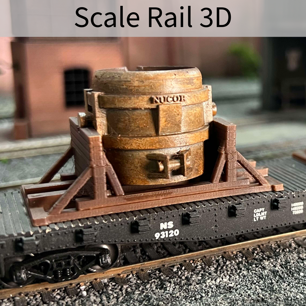 HO Scale 3D Printed Car Loads And Detail Items Scale Rail 3D